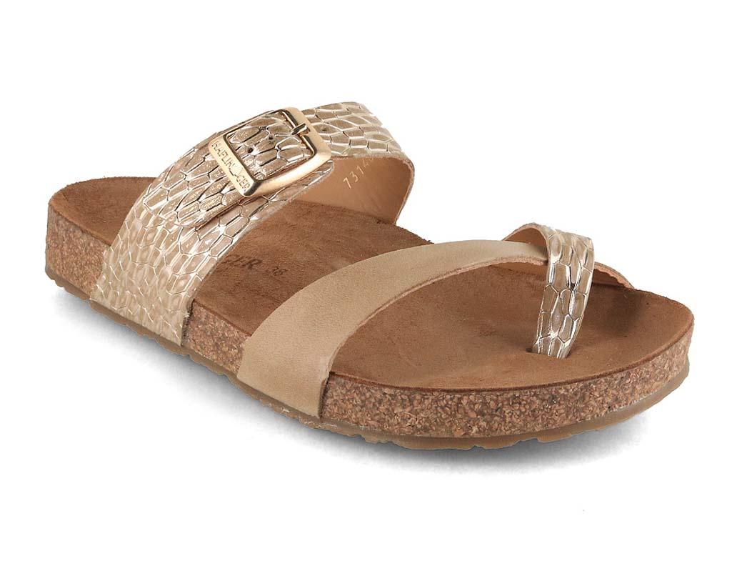 HAFLINGER Bio Damen Sandalen Juno, gold